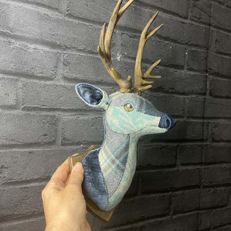 Unique Handmade Blue Deer Wall Decor For Your Home